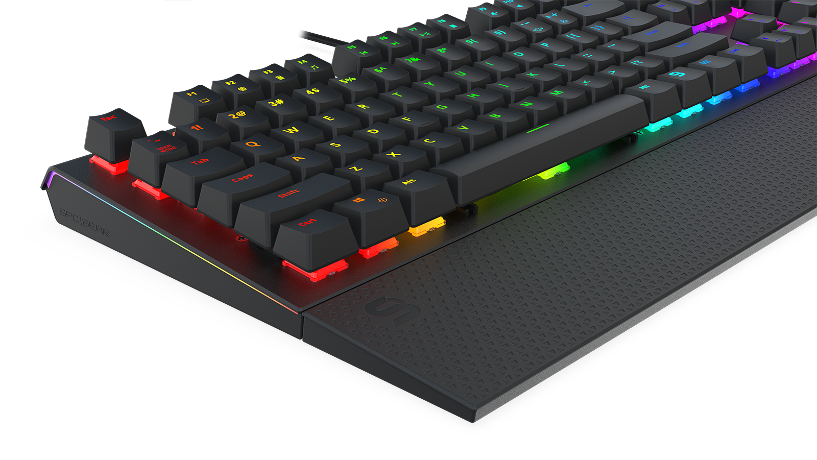 SPC Gear GK650K Omnis full-size keyboard with palm rest - X-C-C.UK